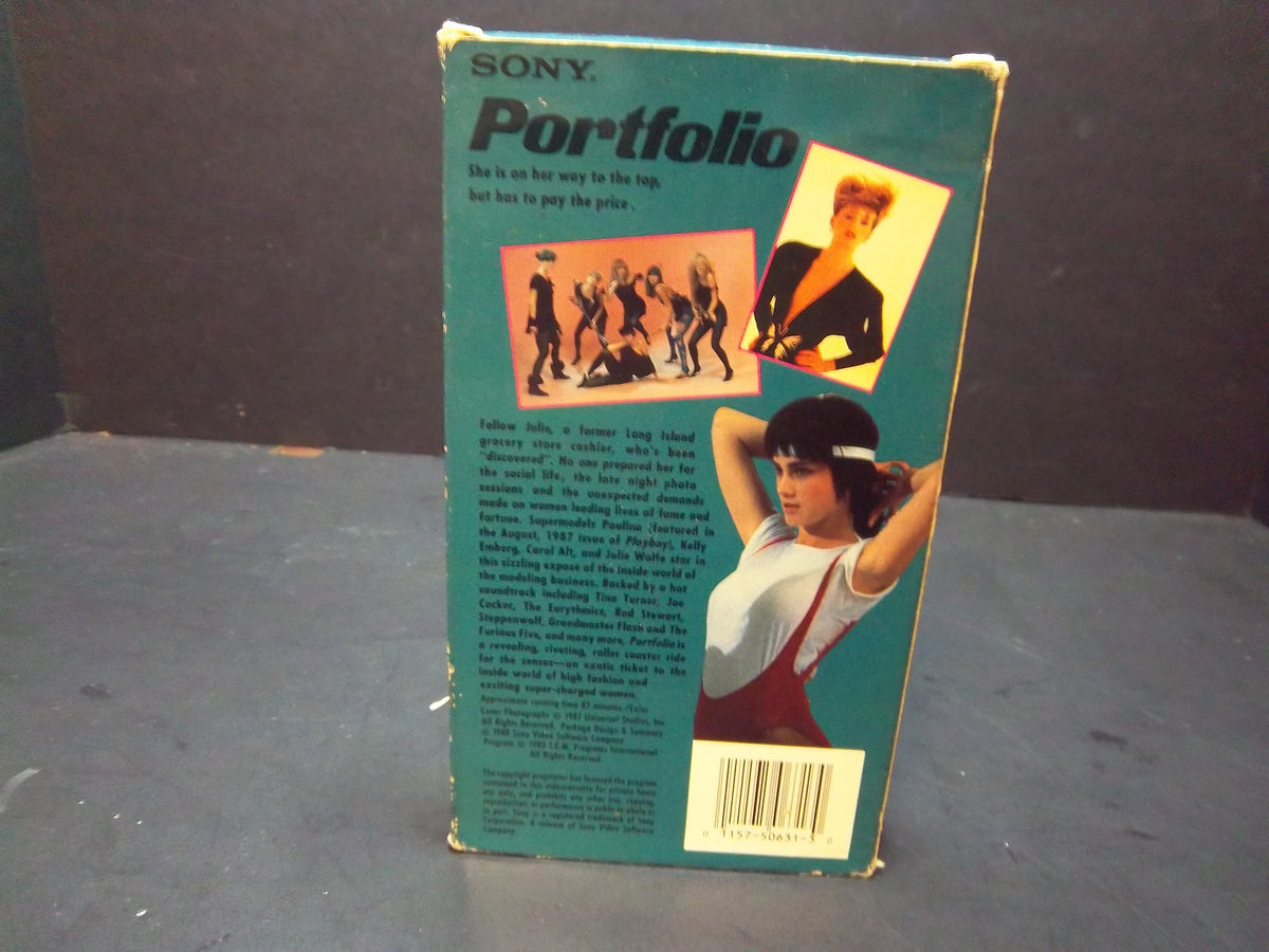 Portfolio (1983 VHS) Julie Wolfe, Carol Alt, Kelly Emberg - Free US Sh ...