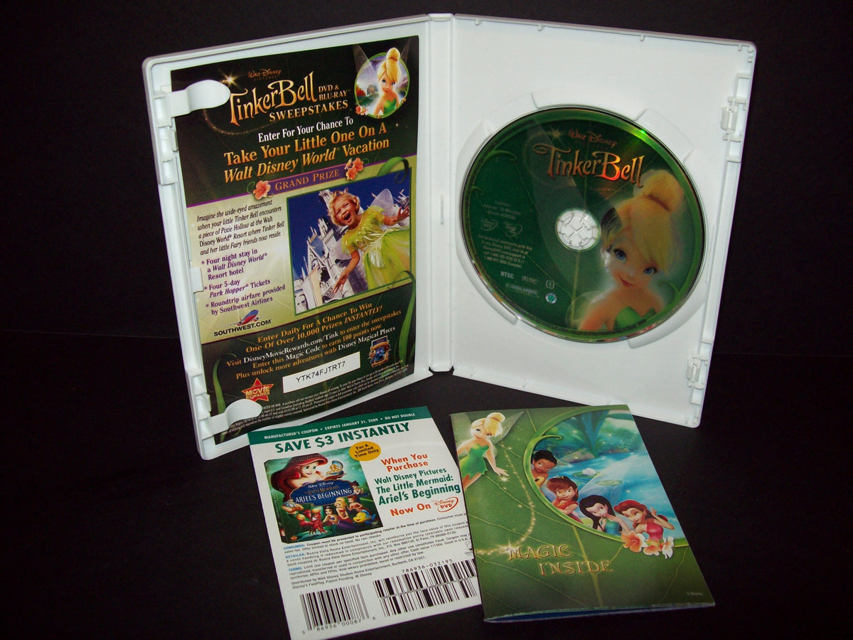 Walt Disney Tinkerbell - DVD - 2008 - Authentic USA Released Disney DV ...