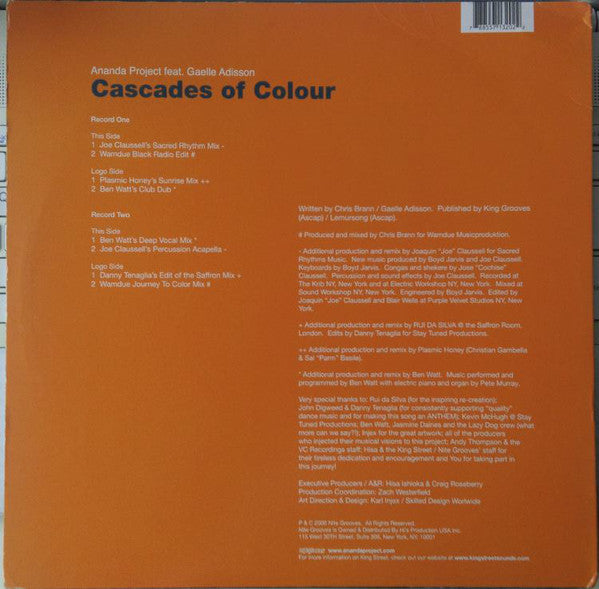 Buy The Ananda Project Featuring Gaelle Adisson : Cascades Of Colour ...