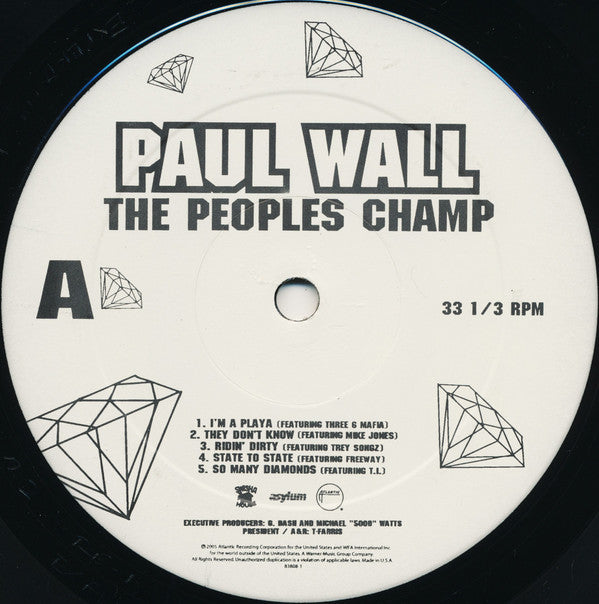 Buy Paul Wall : The Peoples Champ (2xLP, Album) Online for a great ...