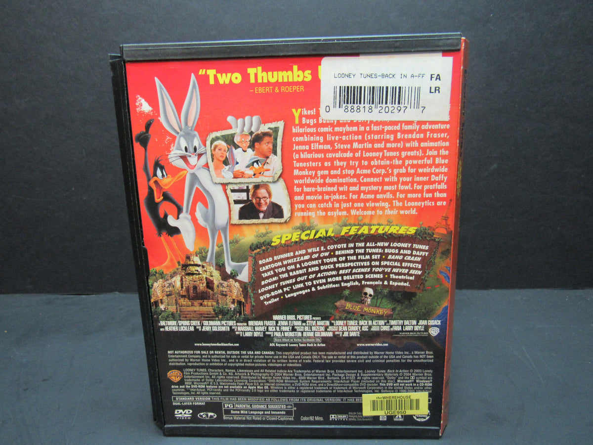Looney Tunes - Back in Action (DVD, 2004, Full Frame) – Media Mania of ...